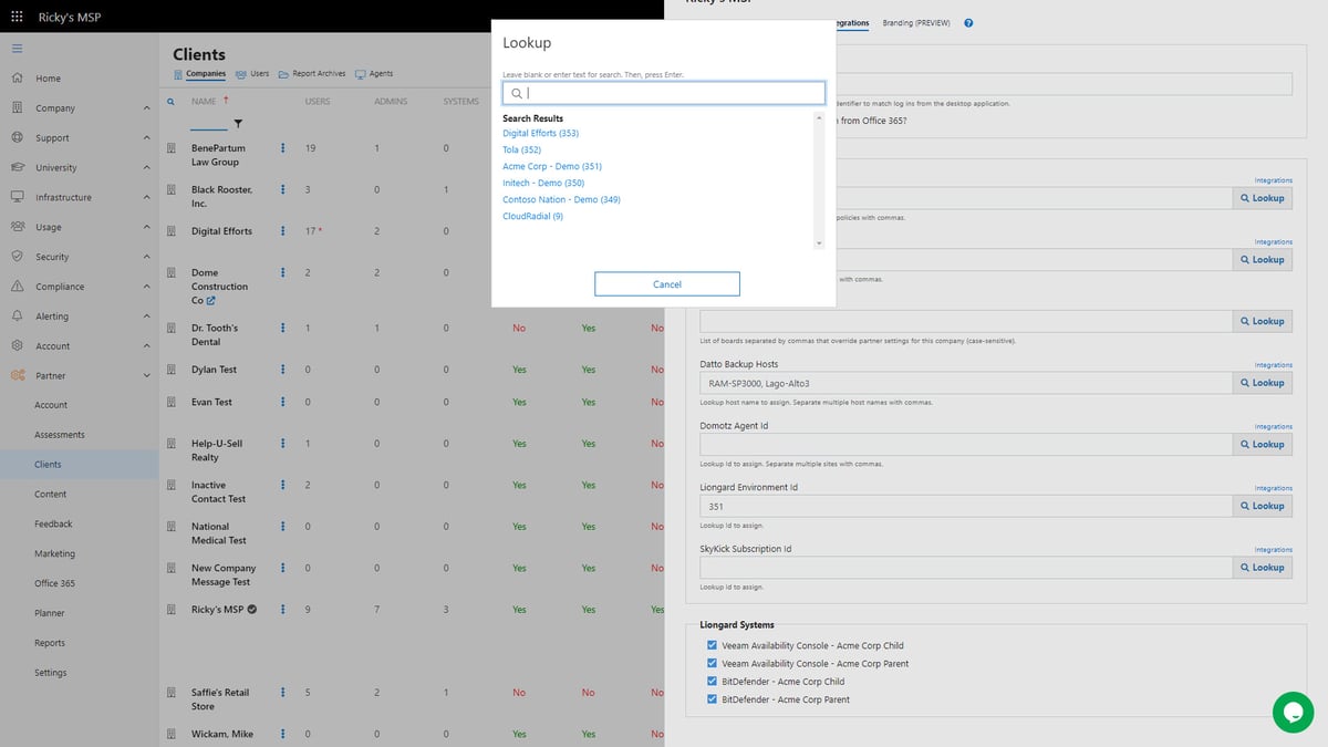 Integrations for MSP Tools | CloudRadial