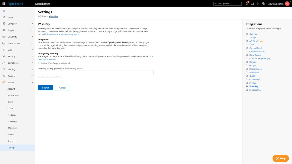 Integrations for MSP Tools | CloudRadial